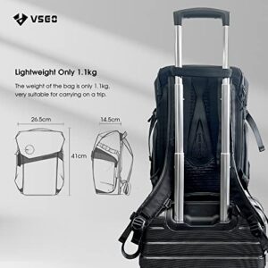 VSGO Black Snipe Camera Backpack 16L Professional DSLR/SLR Photo Bag Compatible For Sony Canon Nikon Camera, DJI Stabilizers Light Weight Only 1.1kg