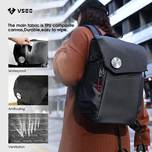 VSGO Black Snipe Camera Backpack 16L Professional DSLR/SLR Photo Bag Compatible For Sony Canon Nikon Camera, DJI Stabilizers Light Weight Only 1.1kg