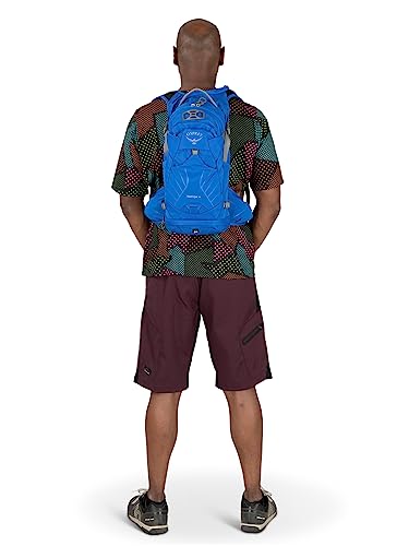 Osprey Raptor 14L Men's Biking Backpack with Hydraulics Reservoir, Postal Blue, One Size