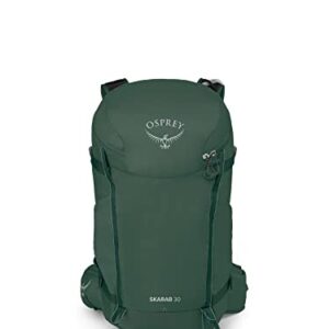 Osprey Skarab 30L Men's Hiking Backpack with Hydraulics Reservoir, Tundra Green, One Size