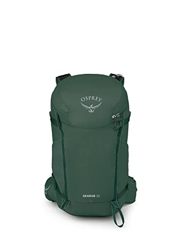 Osprey Skarab 30L Men's Hiking Backpack with Hydraulics Reservoir, Tundra Green, One Size