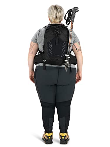 Osprey Tempest 20L Women's Hiking Backpack with Hipbelt, Stealth Black, WXS/S, Extended Fit