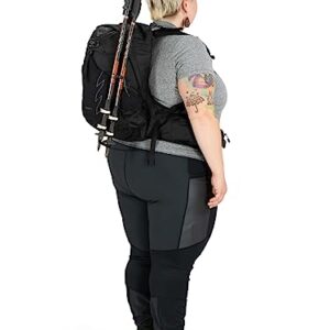 Osprey Tempest 20L Women's Hiking Backpack with Hipbelt, Stealth Black, WXS/S, Extended Fit