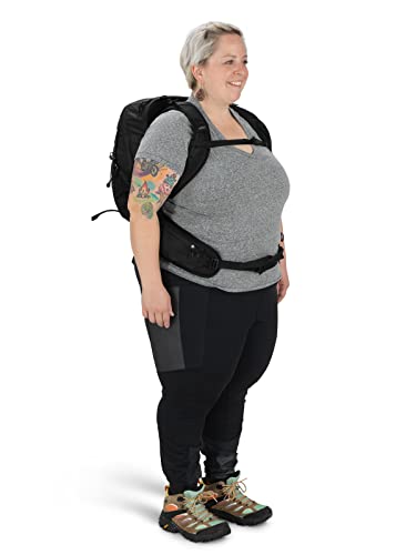 Osprey Tempest 20L Women's Hiking Backpack with Hipbelt, Stealth Black, WXS/S, Extended Fit