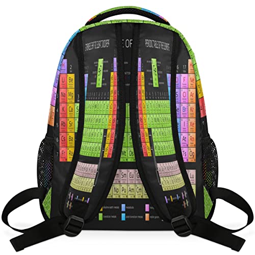 YPPAHHHH School Laptop Backpack Periodic Table Of The Elements for Girls Kids Boys Education Lightweight Bookbag Elementary College Travel Hiking Daypack Backpacks for Women Men