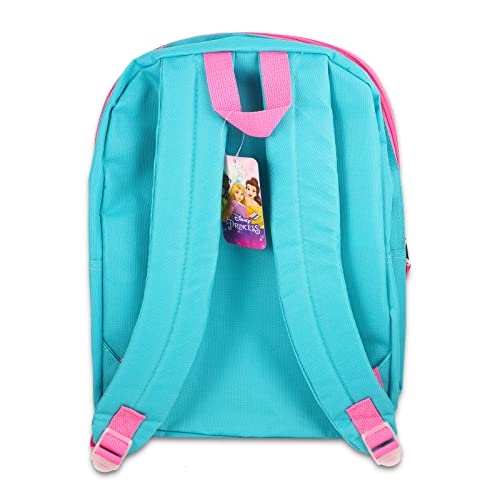 Ariel Backpack for Toddler Girls - Bundle with 15” Little Mermaid Backpack for Girls 4-6, Disney Princess Stickers, Water Pouch, More | Disney Little Mermaid Backpack Kids