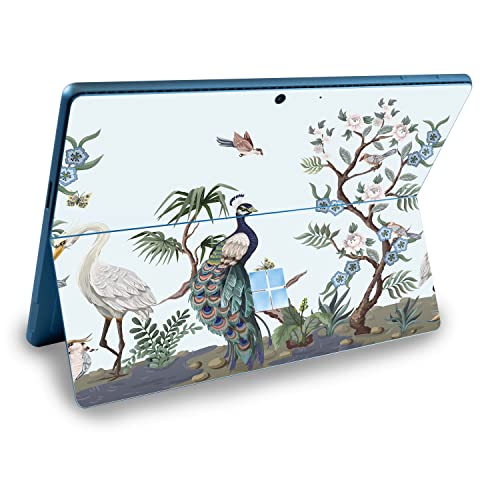 MightySkins Skin Compatible with Microsoft Surface Pro 9 (2022) - Chinoiserie Fabric | Protective, Durable, and Unique Vinyl Decal wrap Cover | Easy to Apply & Change Styles | Made in The USA