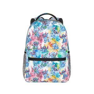 Eidolon Artsy Stitch Backpack Girl's Boy's 16 Inch Lightweight Casual Double Strap Shoulder School Bookbag Water Resistant Fits Laptop