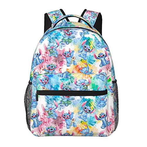 Eidolon Artsy Stitch Backpack Girl's Boy's 16 Inch Lightweight Casual Double Strap Shoulder School Bookbag Water Resistant Fits Laptop