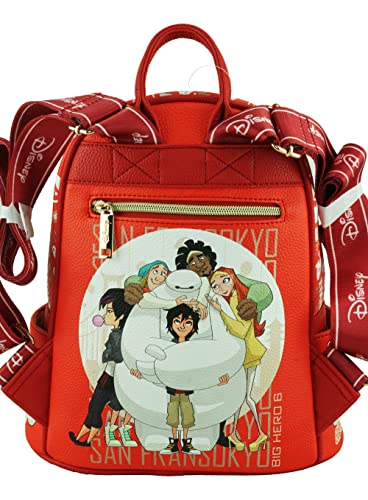 Wondapop Disney Big Hero 6 Baymax 11" Vegan Leather Fashion Mini Backpack