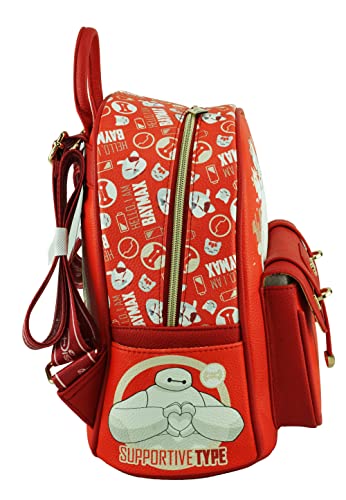 Wondapop Disney Big Hero 6 Baymax 11" Vegan Leather Fashion Mini Backpack