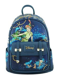 wondapop disney peter pan 11" vegan leather fashion mini backpack