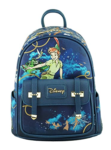 Wondapop Disney Peter Pan 11" Vegan Leather Fashion Mini Backpack