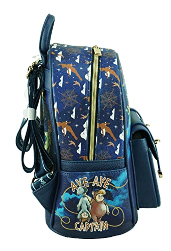 Wondapop Disney Peter Pan 11" Vegan Leather Fashion Mini Backpack