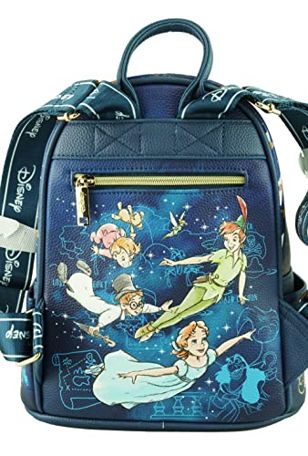 Wondapop Disney Peter Pan 11" Vegan Leather Fashion Mini Backpack