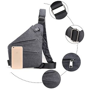 Personal Flex Bag, Anti-thief Slim Sling Bag, Travel Sling Bag, Crossbody Shoulder Bag for Men and Women