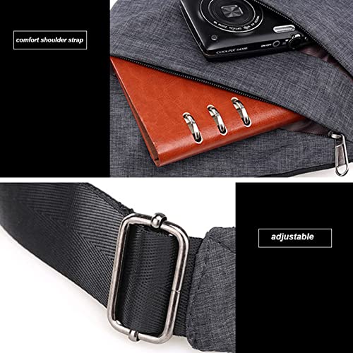 Personal Flex Bag, Anti-thief Slim Sling Bag, Travel Sling Bag, Crossbody Shoulder Bag for Men and Women