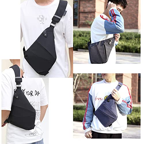 Personal Flex Bag, Anti-thief Slim Sling Bag, Travel Sling Bag, Crossbody Shoulder Bag for Men and Women