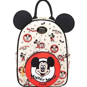 Hot Topic Her Universe Disney100 Mickey Mouse Club Vintage Mini Backpack