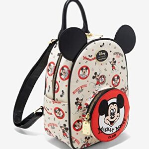 Hot Topic Her Universe Disney100 Mickey Mouse Club Vintage Mini Backpack