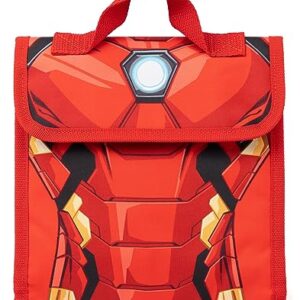 Marvel Boys Backpack | Captain America 4-Piece School Bag Set | Avengers Merchandise | Multiple Compartments