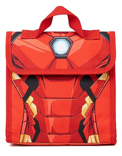 Marvel Boys Backpack | Captain America 4-Piece School Bag Set | Avengers Merchandise | Multiple Compartments