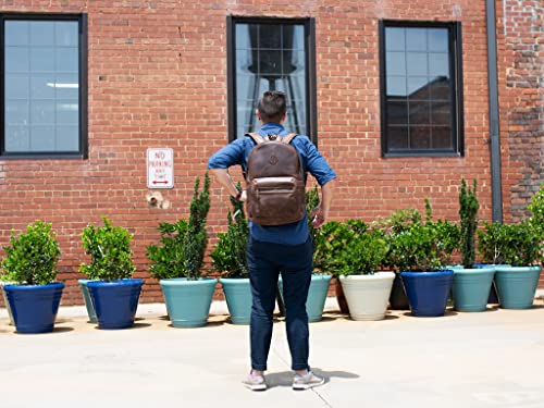 olpr. Leather Backpack (Dark Brown)