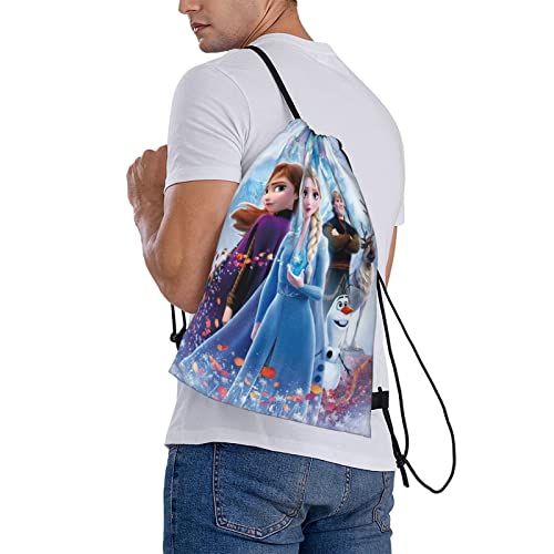 UWNXPIW Anime Drawstring Backpack Gym Yoga Travel String Bag Sport Sack for Women Men Adult