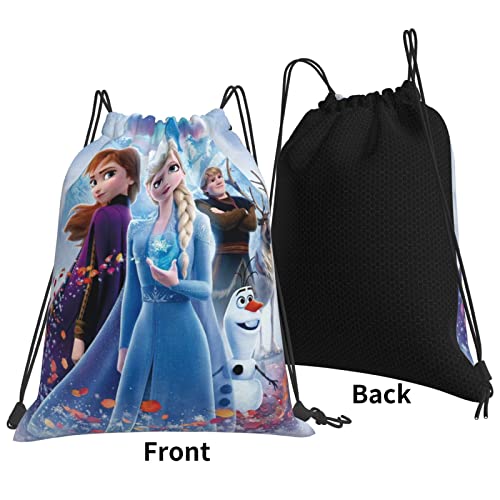 UWNXPIW Anime Drawstring Backpack Gym Yoga Travel String Bag Sport Sack for Women Men Adult