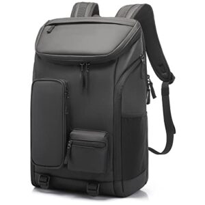 tangcorle travel laptop backpack for men women waterproof business work bag casual computer daily backpacks (black)