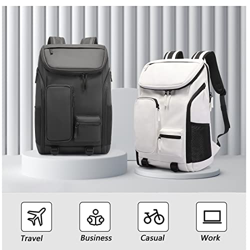 TANGCORLE Travel Laptop Backpack for Men Women Waterproof Business Work Bag Casual Computer Daily Backpacks (Black)