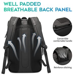 TANGCORLE Travel Laptop Backpack for Men Women Waterproof Business Work Bag Casual Computer Daily Backpacks (Black)