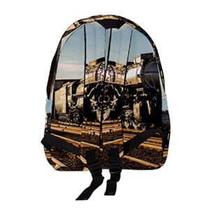 VBFOFBV Unisex Adult Backpack with for Travel Work, the Scenery Train