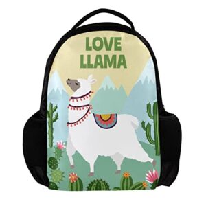 vbfofbv travel backpack, laptop backpack for women men, fashion backpack, lovely animal cartoon llama cactus