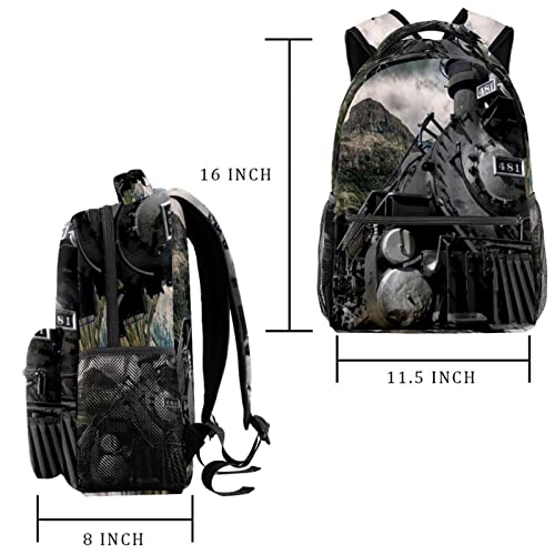 VBFOFBV Travel Backpack, Laptop Backpack for Women Men, Fashion Backpack, Train Mountain