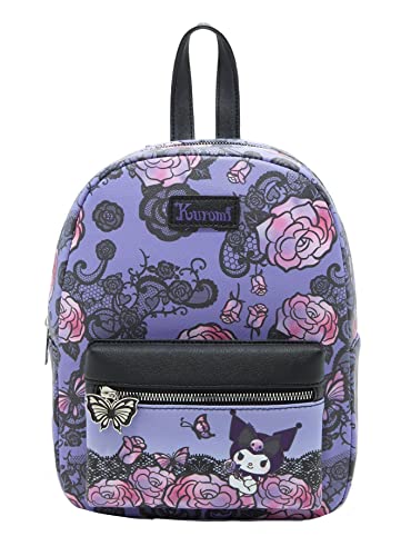 Hot Topic Kuromi Roses Lace Mini Backpack