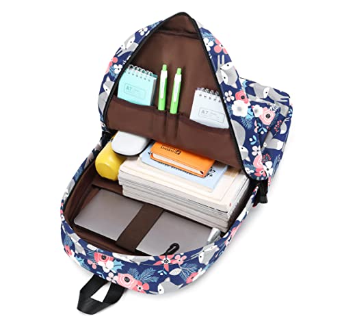 Wadirum Women Cute Printed Backpack Girl School Backpack Set Casual Daypack Fox