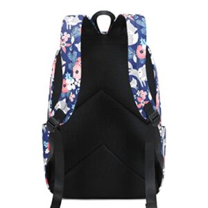 Wadirum Women Cute Printed Backpack Girl School Backpack Set Casual Daypack Fox