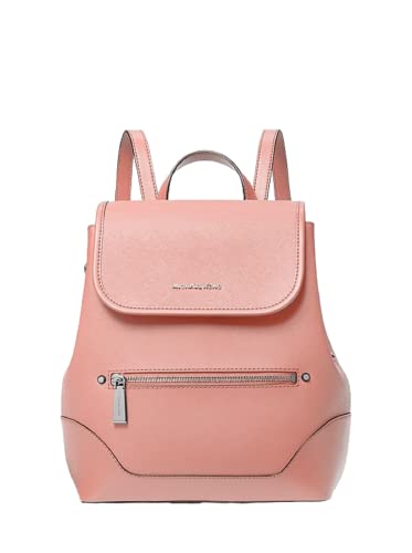 Michael Kors Harrison Medium Saffiano Leather Backpack (Pink)