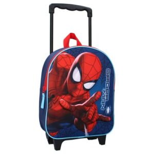 marvel spider-man carry bag, backpack, with casters, 12.6 x 10.2 x 4.3 inches (32 x 26 x 11 cm), rucksack, backpack, backpack, backpack, carry bag, marvel spider-man7044 [parallel import], blue