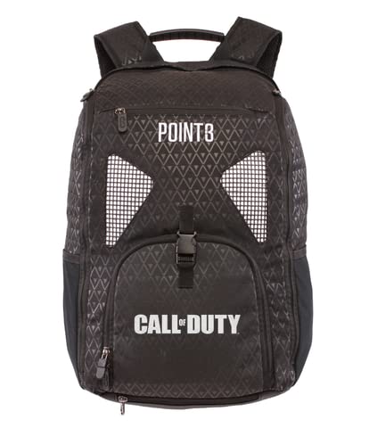 Point 3 Call of Duty® Road Trip Tech Backpack - Waterproof Laptop Sleeve - Every Compartment You Need for Ball, Gear, Shoes, Books & Laptops - Black