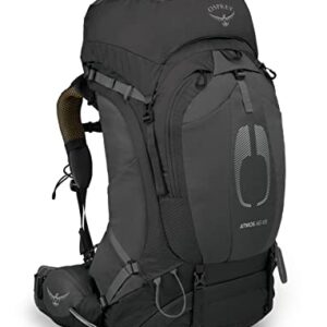 Osprey Atmos AG 65 Men's Backpacking Backpack, Black, Small/Medium & Osprey Hydraulics Bite Valve Cover, One Size