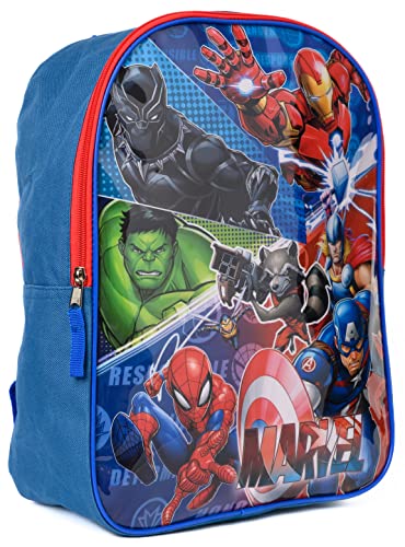 Marvel 15" Backpack Avengers Spider-Man Iron Man Black Panther Thor Hulk