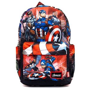 wondapop disney marvel avengers captain america 17" full size nylon backpack