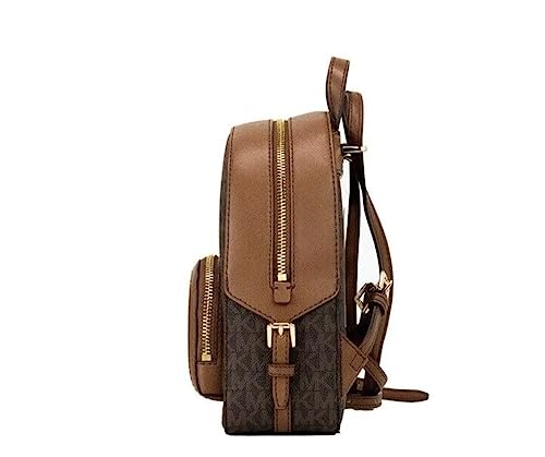 Michael Kors Jaycee XS Mini Convertible Backpack MK Signature Crossbody (Brown)