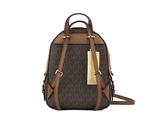 Michael Kors Jaycee XS Mini Convertible Backpack MK Signature Crossbody (Brown)