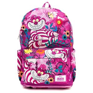 wondapop disney alice in wonderland cheshire cat 17" full size nylon backpack