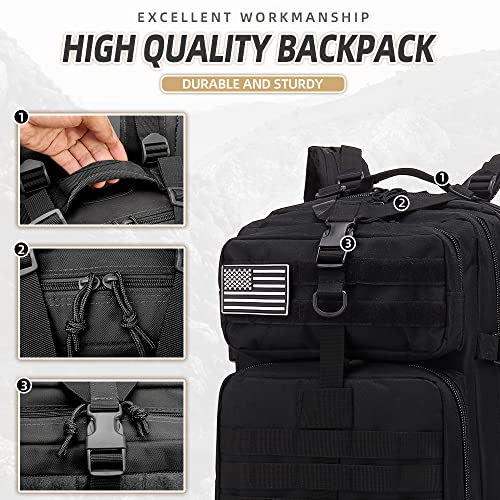 Lovelinks21 Hiking Daypacks Assault Backpack Waterproof Motorcycle Backpack Bug Out Pack Rucksack for Outdoor Hiking