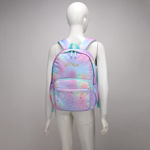 BIAOGOD Girl's Backpack Elementary School Children's Backpack over 8 years old (purple gradient)