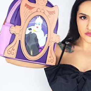 Loungefly X LASR Exclusive Disney Little Mermaid Ursula & Vanessa Lenticular Mini Backpack - Fashion Cosplay Disneybound Cute Backpacks